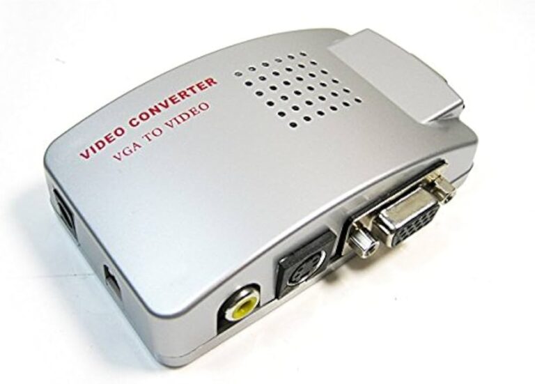 Microware High-Resolution VGA to Video Conversion Adapter (Silver ...